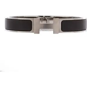 Hermès Clic Hh Bracelet Enamel Narrow - Grey