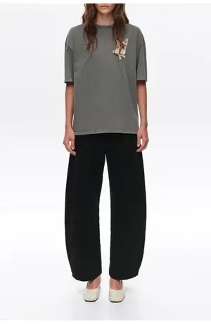 Bimba Y Lola Denim Barrel Trousers - Denim Black