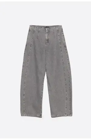 Bimba Y Lola Barrel Denim Trousers With Buckle