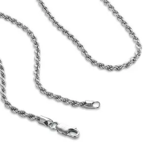 LUVMYJEWELRY Mizuki Rope Chain Necklace 925 Silver