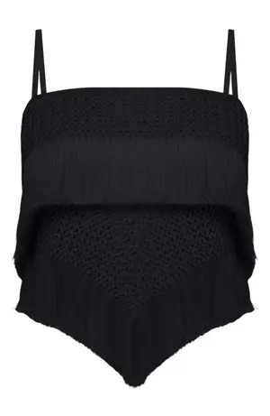 PatBO Ayla Fringe Top