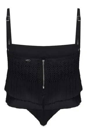 PatBO Ayla Fringe Top