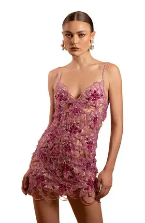 PatBO Amelia Embroidery Mini Dress