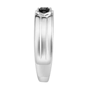 LUVMYJEWELRY Ryu 0.2ct Black Spinel Ring 925 Silver