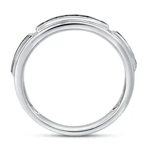 LUVMYJEWELRY Rei 0.7ct Princess Cut Black Spinel Ring 925 Silver