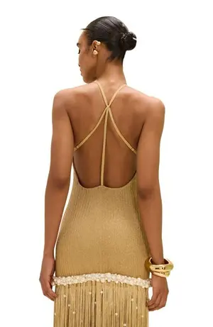 PatBO Aurea Crochet Midi Dress