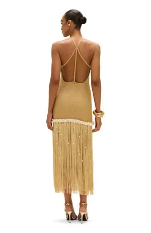 PatBO Aurea Crochet Midi Dress