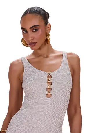 PatBO Silversand Knit Midi Dress