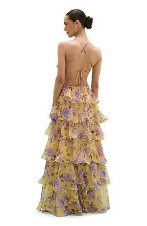 PatBO Peony Butterfly Maxi Dress