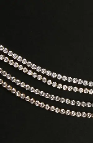 AURATE Unbreakable Lab Grown Sapphire Tennis Bracelet - Yellow