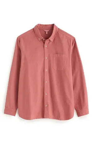 SEASALT CORNWALL Jenken Garment Dyed Organic Cotton Oxford Shirt - Rose Dew