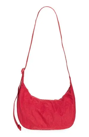 Baggu Medium Recycled Nylon Crescent Crossbody Bag - Cherry