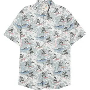 Reyn Spooner Surf Ninjas Button-down Shirt - Storm Gray