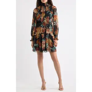 Julia Jordan Floral Long Sleeve Dress