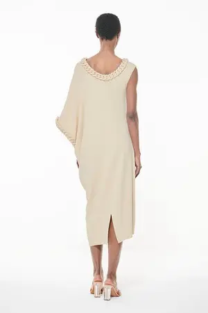 LEEM Knit Covered Chain Detail Dress