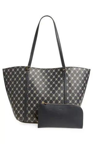 Mango Monogram Faux Leather Tote