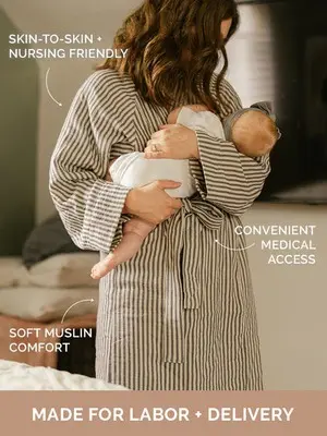 PARKER BABY CO. Maternity Robe - Alpaca