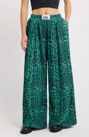 DRESSED IN LALA Total Knock Out Pleated Wide Leg Pants