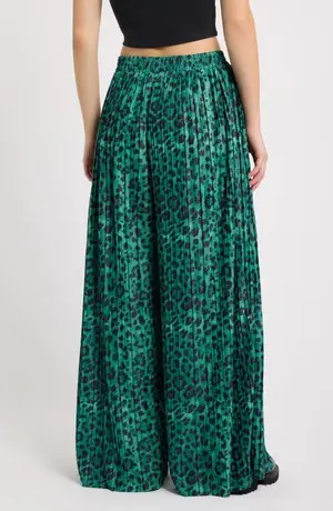 DRESSED IN LALA Total Knock Out Pleated Wide Leg Pants