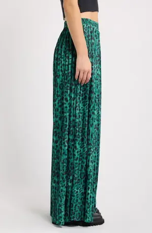 DRESSED IN LALA Total Knock Out Pleated Wide Leg Pants