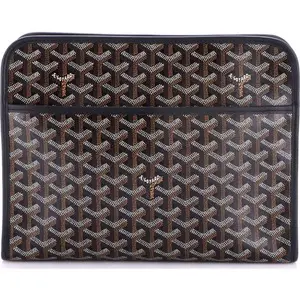 Goyard Jouvence Toiletry Pouch Coated Canvas Gm - Black