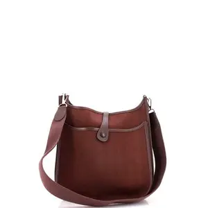 Hermès Evelyne Bag Gen Ii Toile And Leather Pm