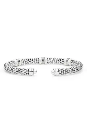 Lagos Signature Caviar 18k Gold & Ceramic Cuff