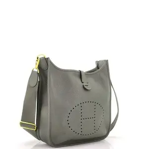 Hermès Evelyne Bag Gen Ii Clemence Gm - Grey