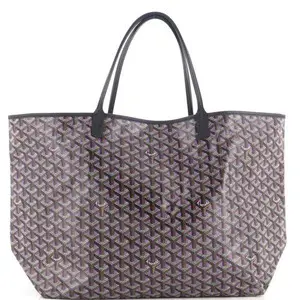 Goyard Saint Louis Tote Claire Voie Coated Canvas Gm - Purple