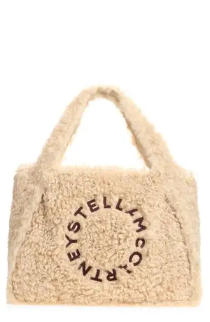 Stella McCartney Faux Shearling Tote Bag