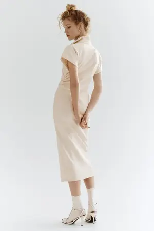 H&M Short-sleeved Denim Dress