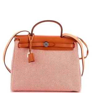 Hermès Herbag Zip Criss Viking Toile And Leather 31