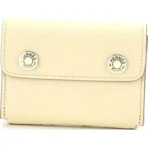 Hermès Hermesnap Card Holder Swift - Yellow