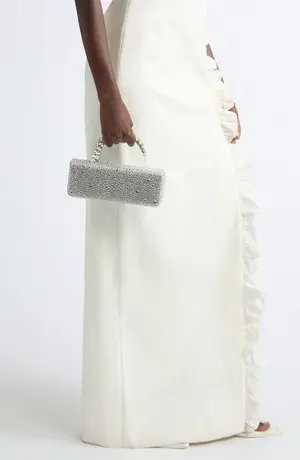 L’ALINGI Malika Crystal Embellished Clutch