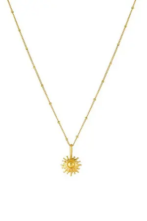 ATOLEA Sun Necklace - Gold