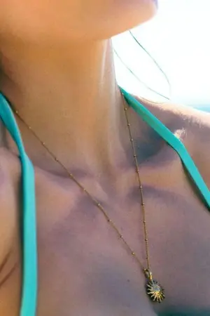 ATOLEA Sun Necklace - Gold