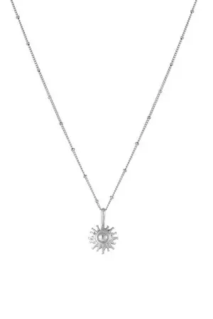 ATOLEA Sun Necklace - Silver