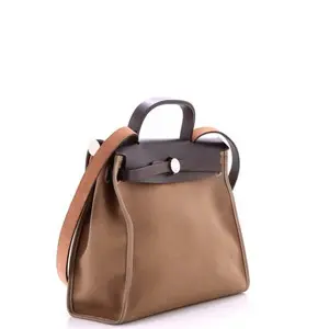Hermès Herbag Zip Leather And Toile 31