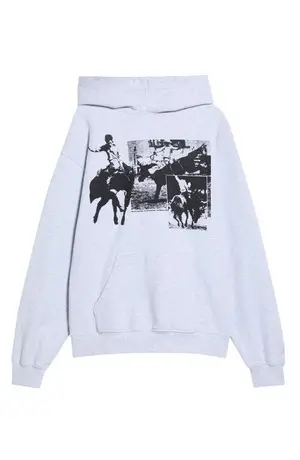 ONE OF THESE DAYS Graphic Cotton Fleece Hoodie