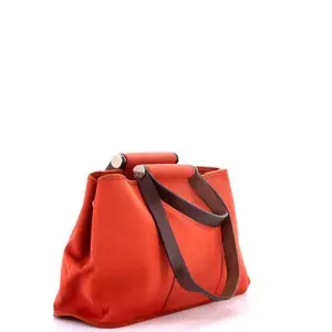 Hermès Cabag Elan Toile And Leather 39