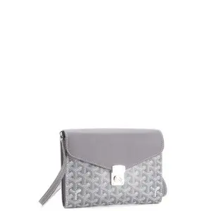 Goyard Chypre Wallet On Strap Coated Canvas With Leather