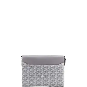 Goyard Chypre Wallet On Strap Coated Canvas With Leather