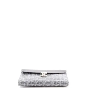 Goyard Chypre Wallet On Strap Coated Canvas With Leather