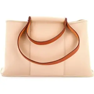 Hermès Cabag Elan Toile And Leather 39