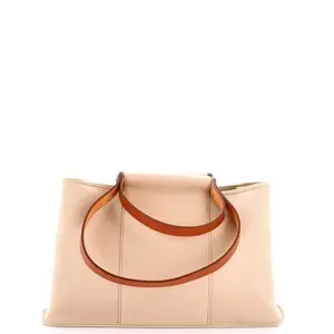 Hermès Cabag Elan Toile And Leather 39