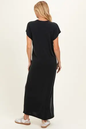 PINKBLUSH Boxy Side Slit Maxi Dress