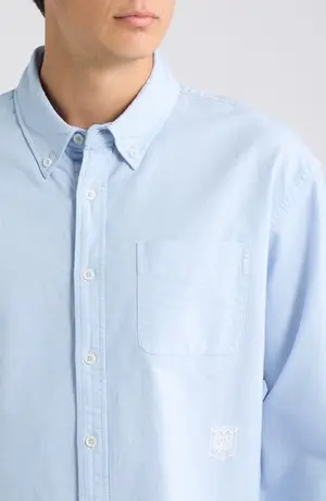ROWING BLAZERS Relaxed Franklin Garment Dye Button-down Shirt