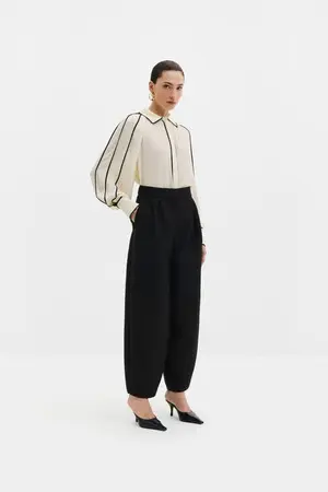 MALINA Bea Contrast Edge Chiffon Blouse