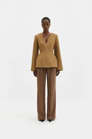 MALINA Ninni Cut-out Shoulder Hourglass Top