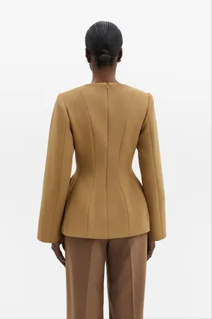 MALINA Ninni Cut-out Shoulder Hourglass Top